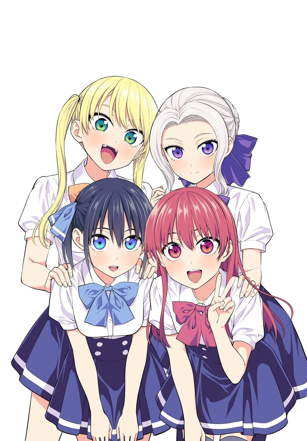 hiroyuki (artist) kanojo mo kanojo hoshizaki rika kiryuu shino minase nagisa saki saki seifuku ...